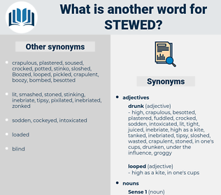 Is stewed an adjective?