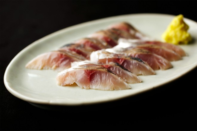 Is sushi fish soaked in vinegar?