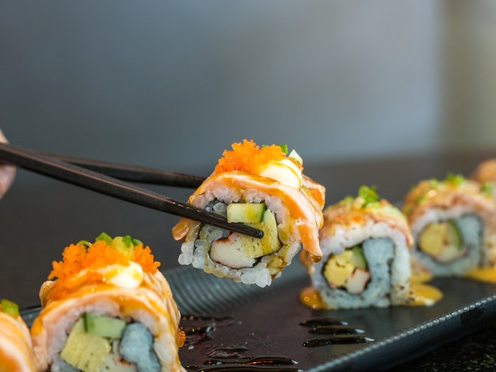 Is sushi hard on the stomach?