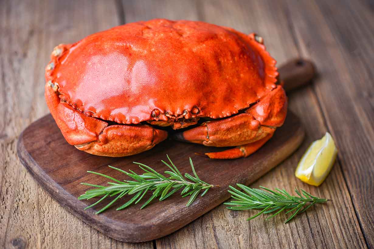 Is there a lot of protein in crab?