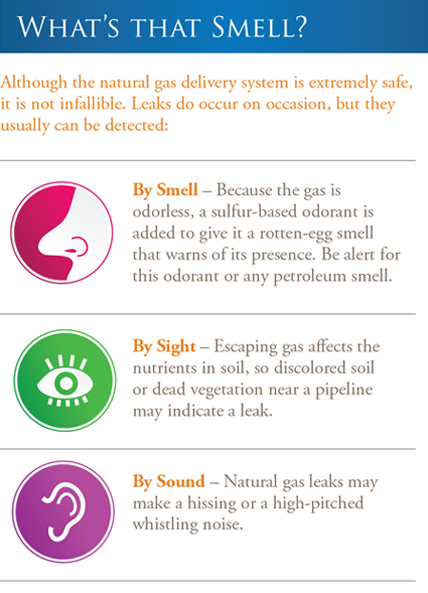 Is there anything that smells like natural gas?