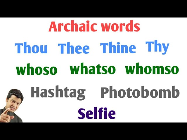 Is thou a archaic word?