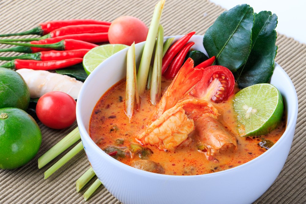 Is tom yum soup high in cholesterol?