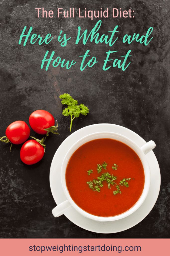 Is tomato soup a liquid diet?