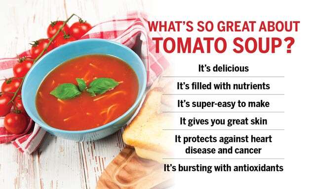 Is tomato soup good for blood?