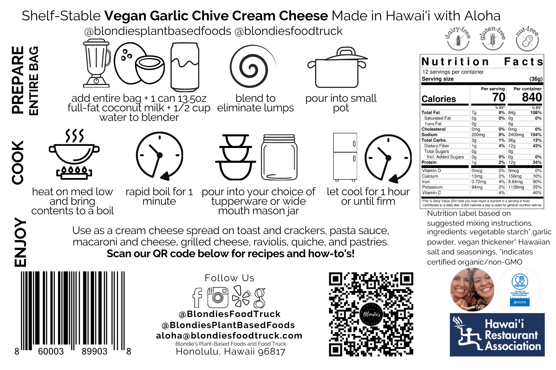 Is vegan cream cheese shelf stable?