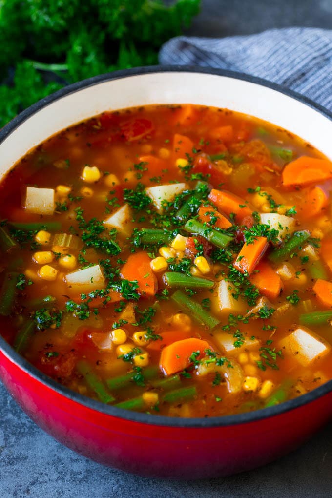 Is vegetable soup a good dinner?