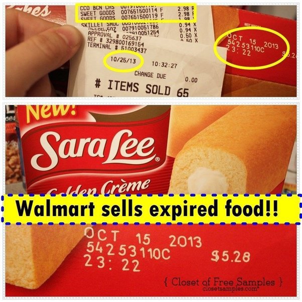 Is Walmart allowed to sell expired food?