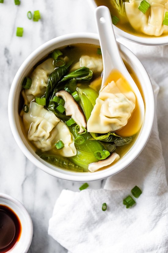 Is wonton soup a healthy soup?