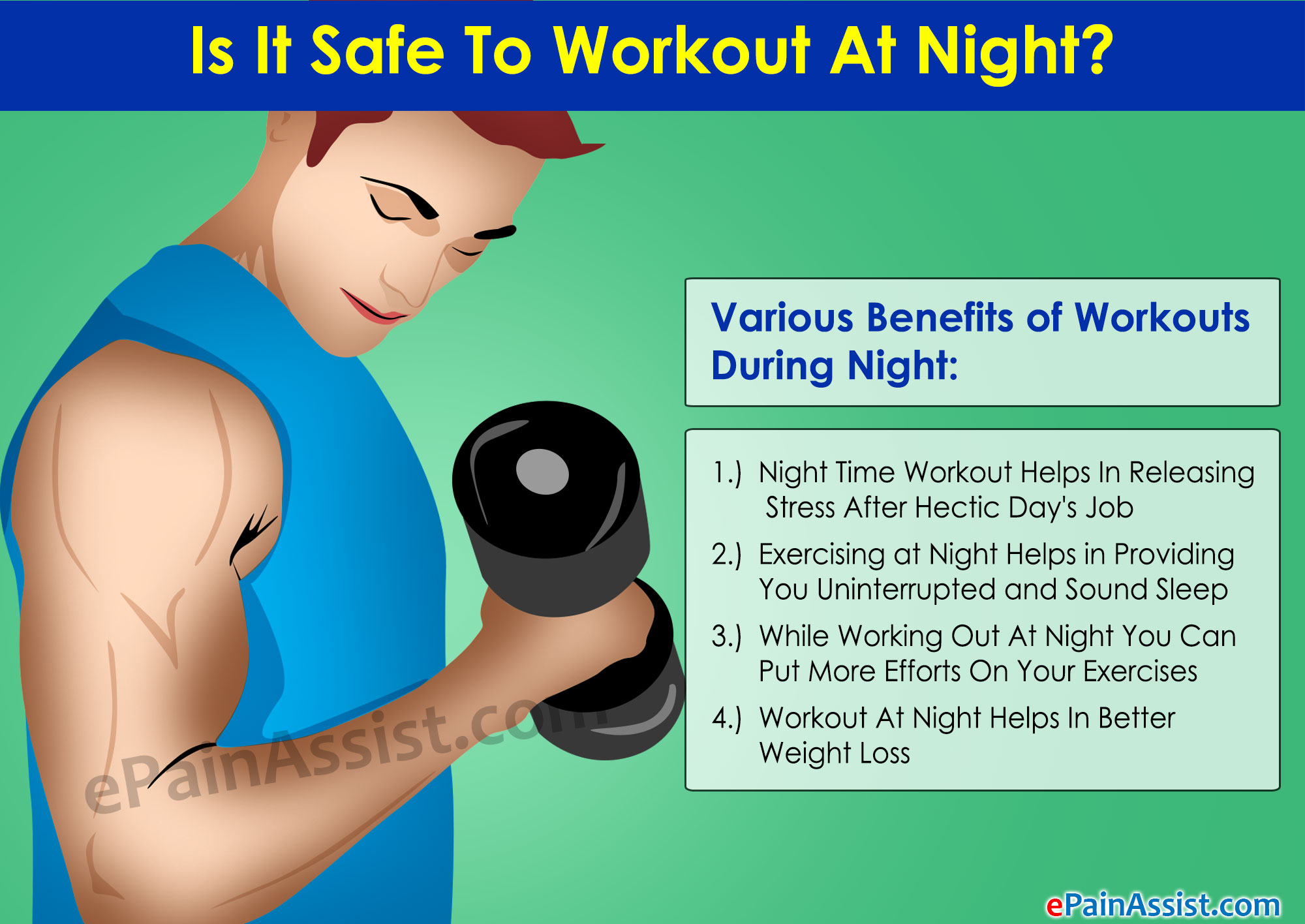 Is working out at night good for weight loss?