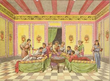 Pourquoi les Romains mangeaient allongés ?