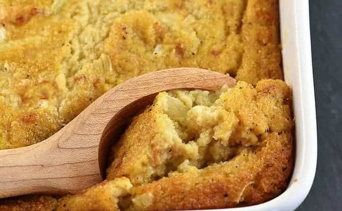 Should cornbread dressing have more broth or less broth?