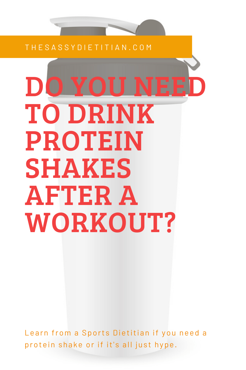 Should I drink a protein shake after cardio if I'm trying to lose weight?