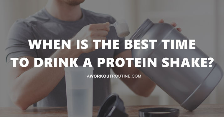 Should I drink protein before or after breakfast?