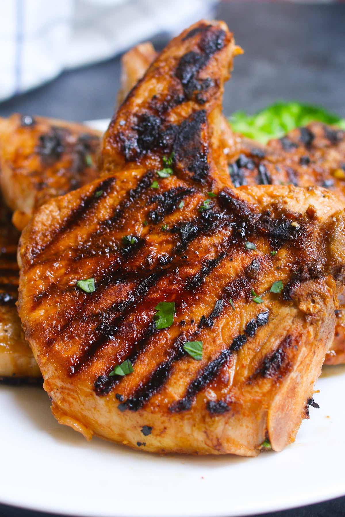 Should I soak pork chops before grilling?