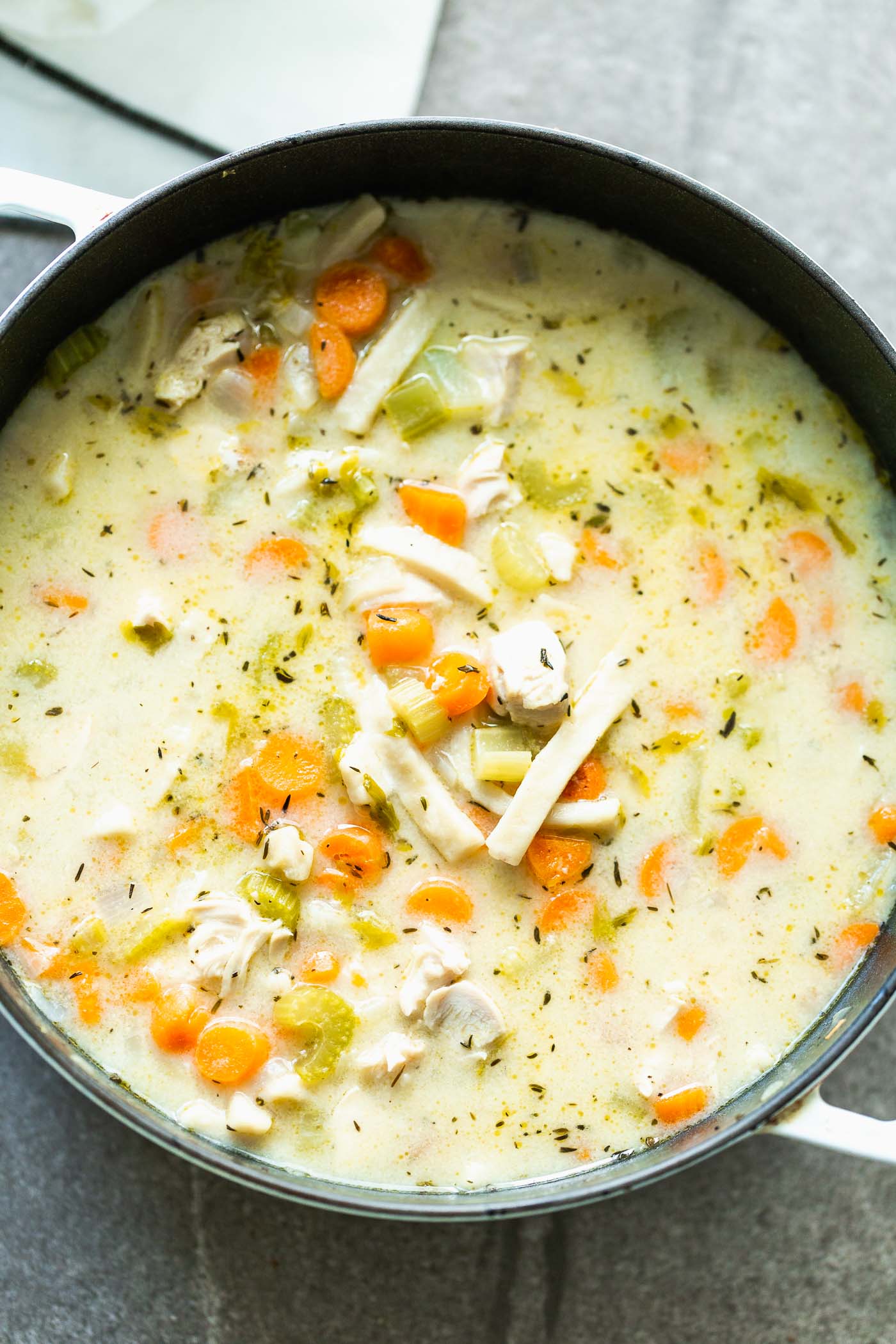 Should I thicken chicken noodle soup?