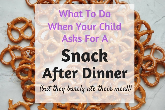 Should kids have a snack after dinner?