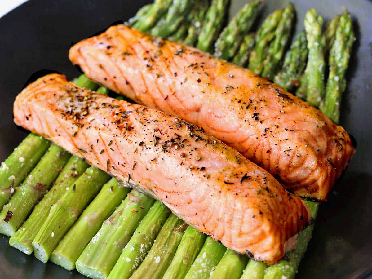 Should salmon be cooked covered or uncovered?