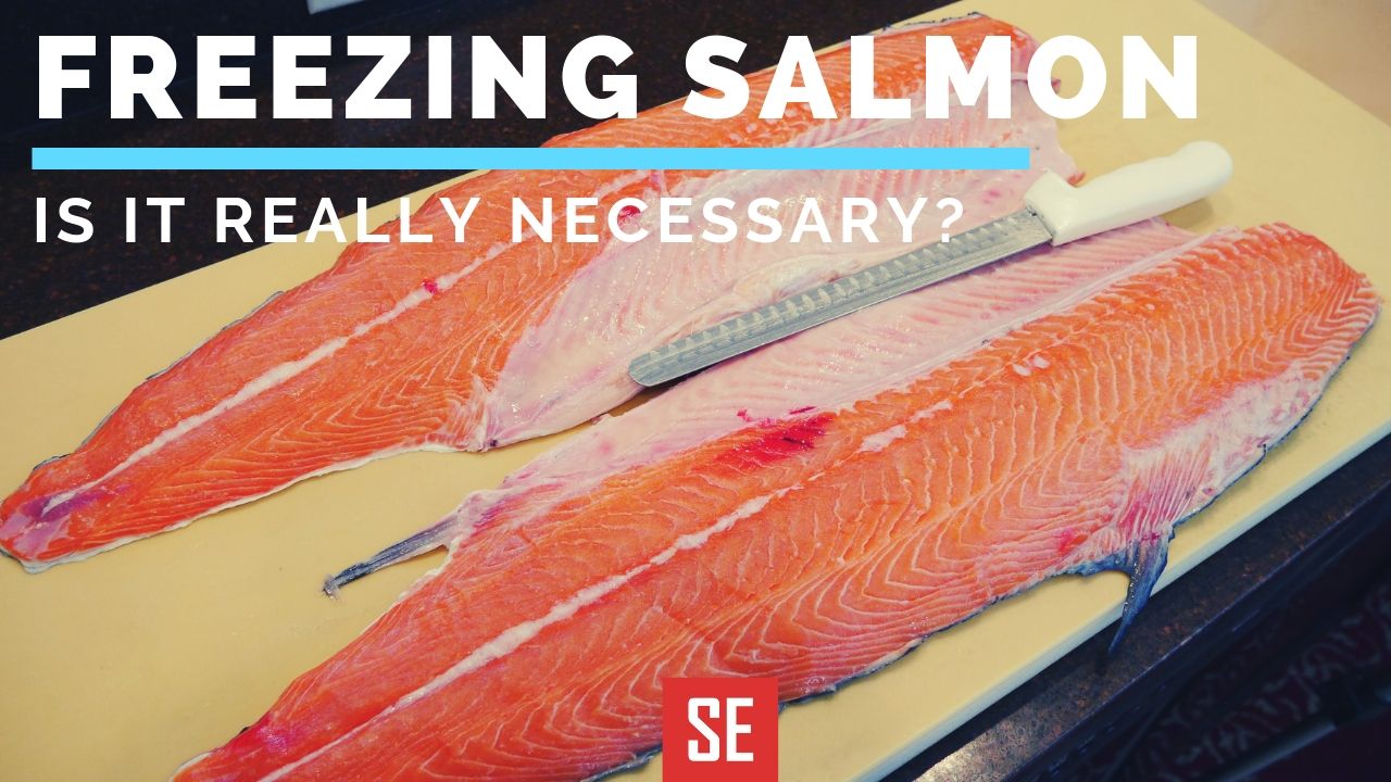 Should salmon be frozen before eating raw?