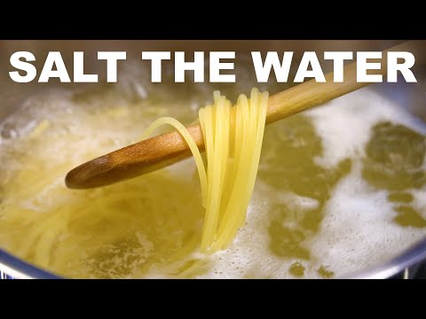 Should you boil noodles in water or broth?