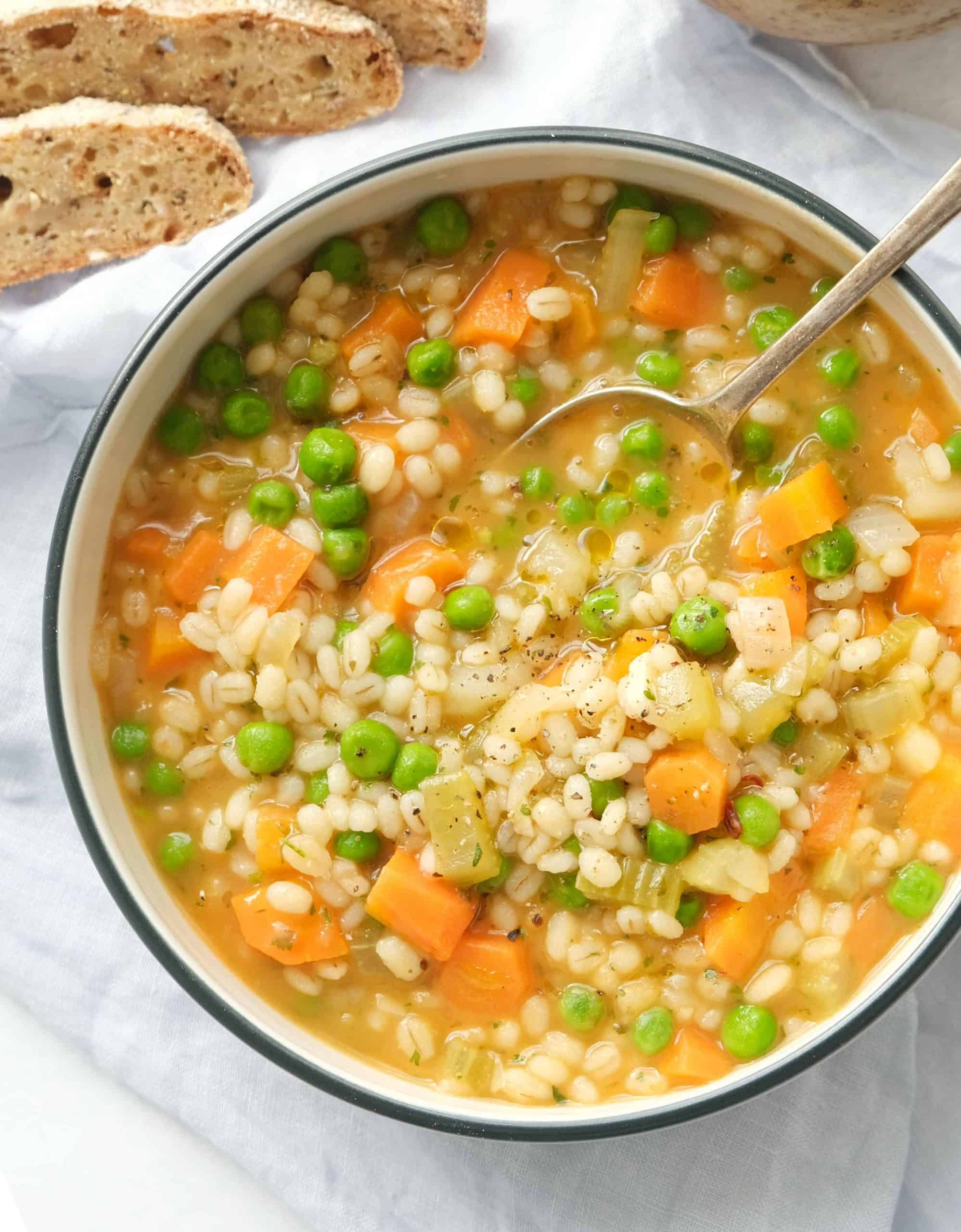 Should you cook barley before adding to soup?