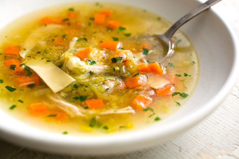 Should you cover chicken soup when cooking?