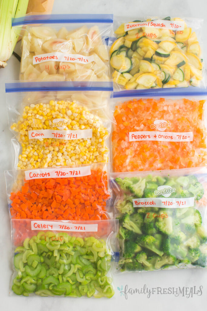 Should you freeze vegetables in water?