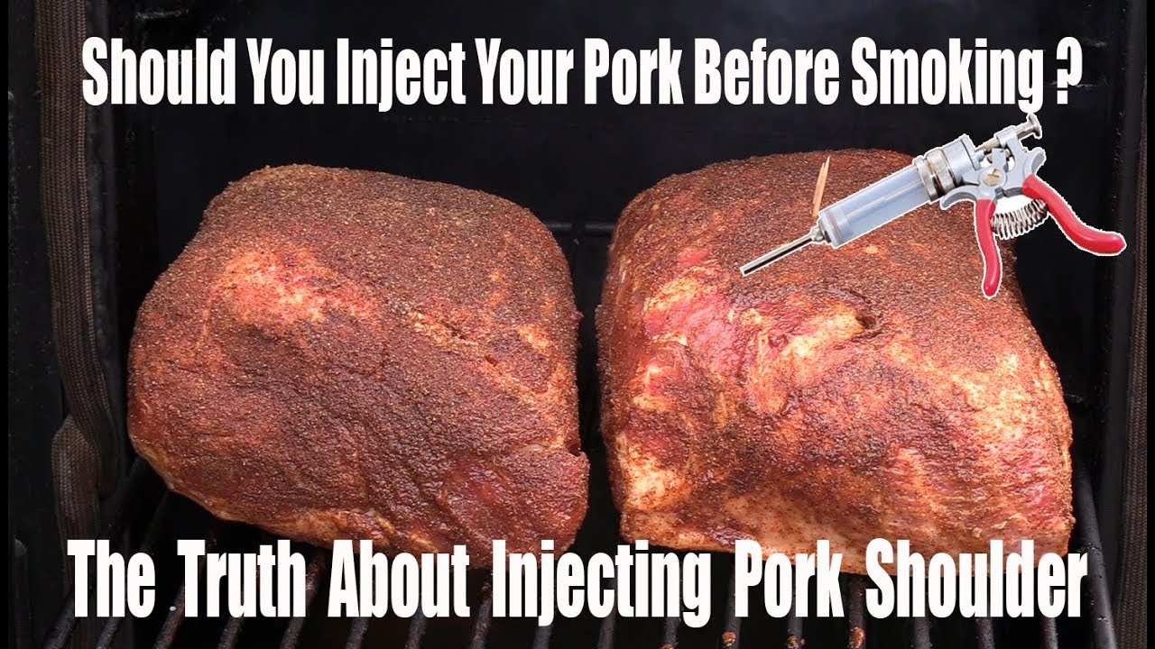 Should you inject Boston butt before smoking?