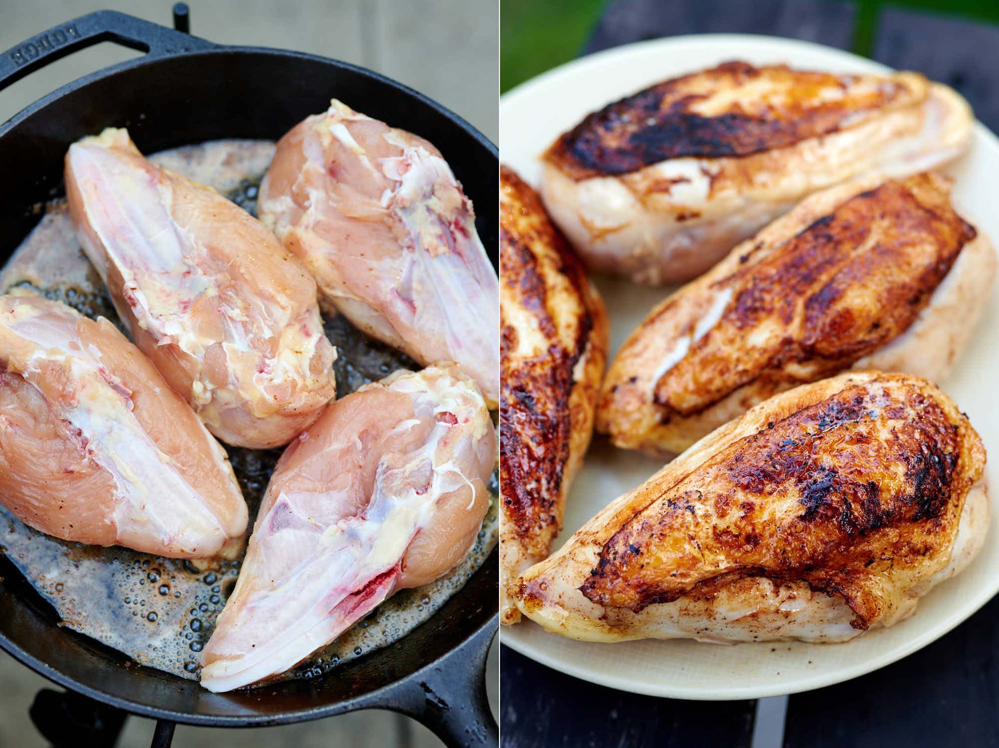 Should you sear chicken before or after smoking?