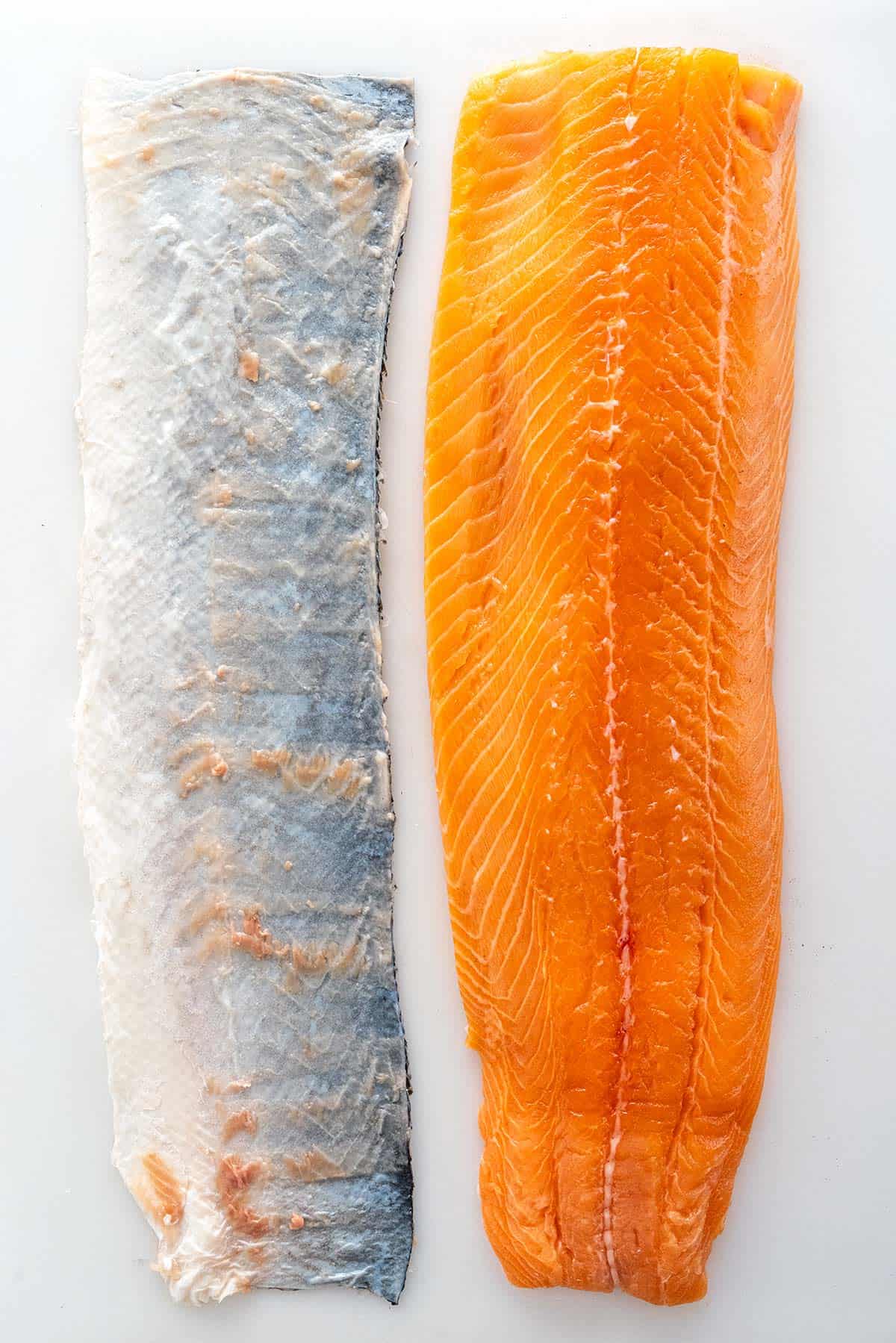 Should you skin salmon before freezing?