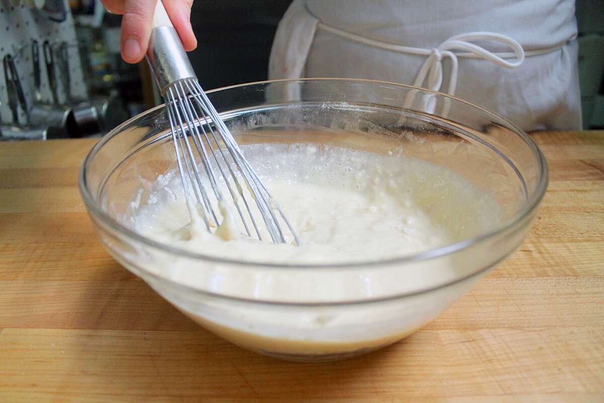 Should you use a whisk to mix pancake batter?