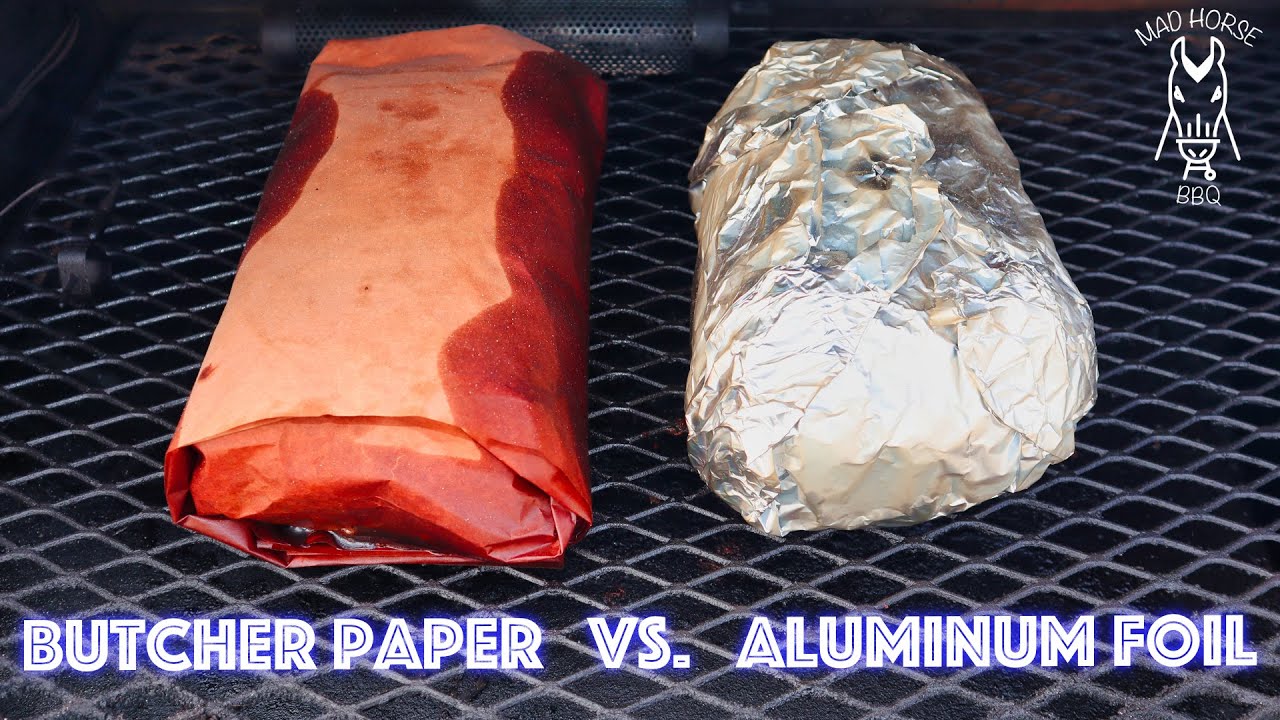 Should you wrap a pork shoulder in foil or butcher paper?