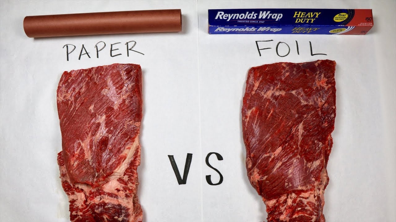 Should you wrap meat in foil or butcher paper?