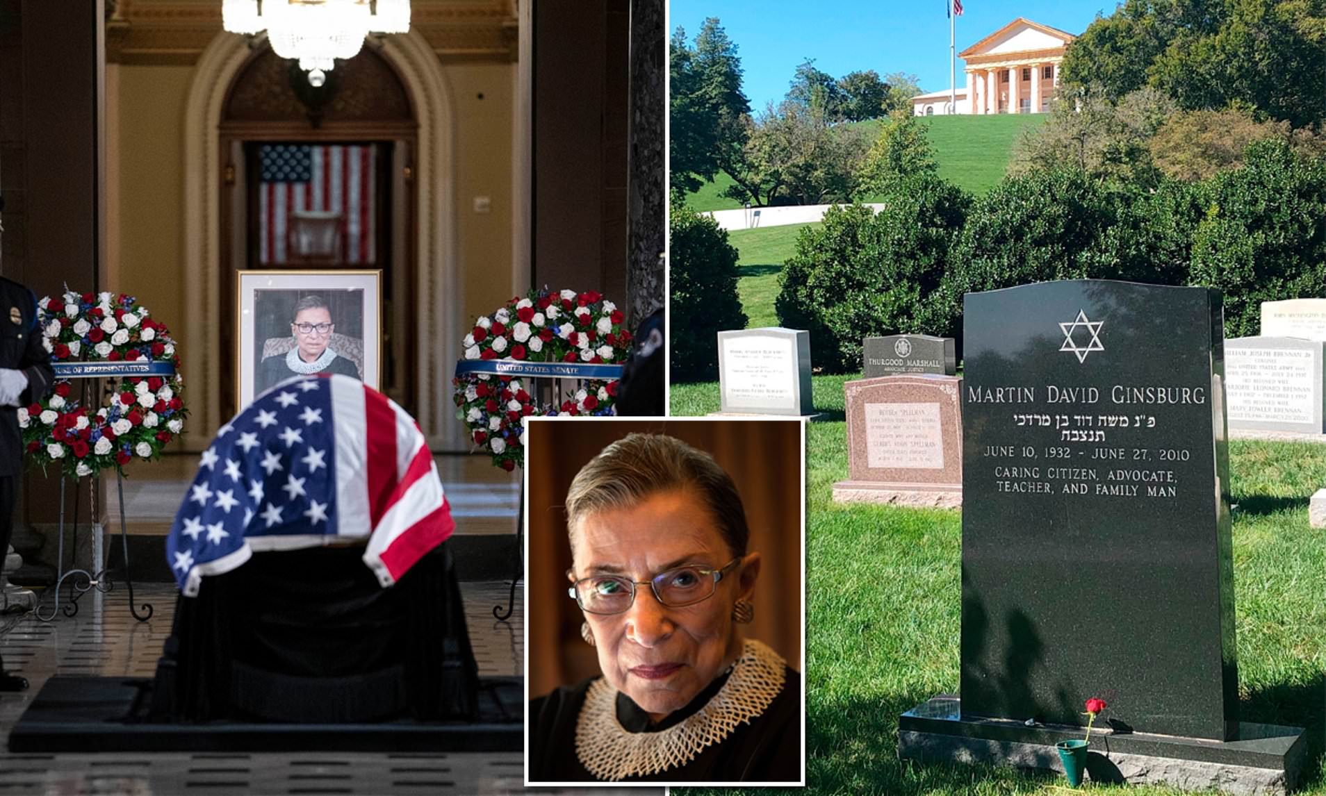 Was Ruth Bader Ginsburg’s private funeral at Arlington National Cemetery?