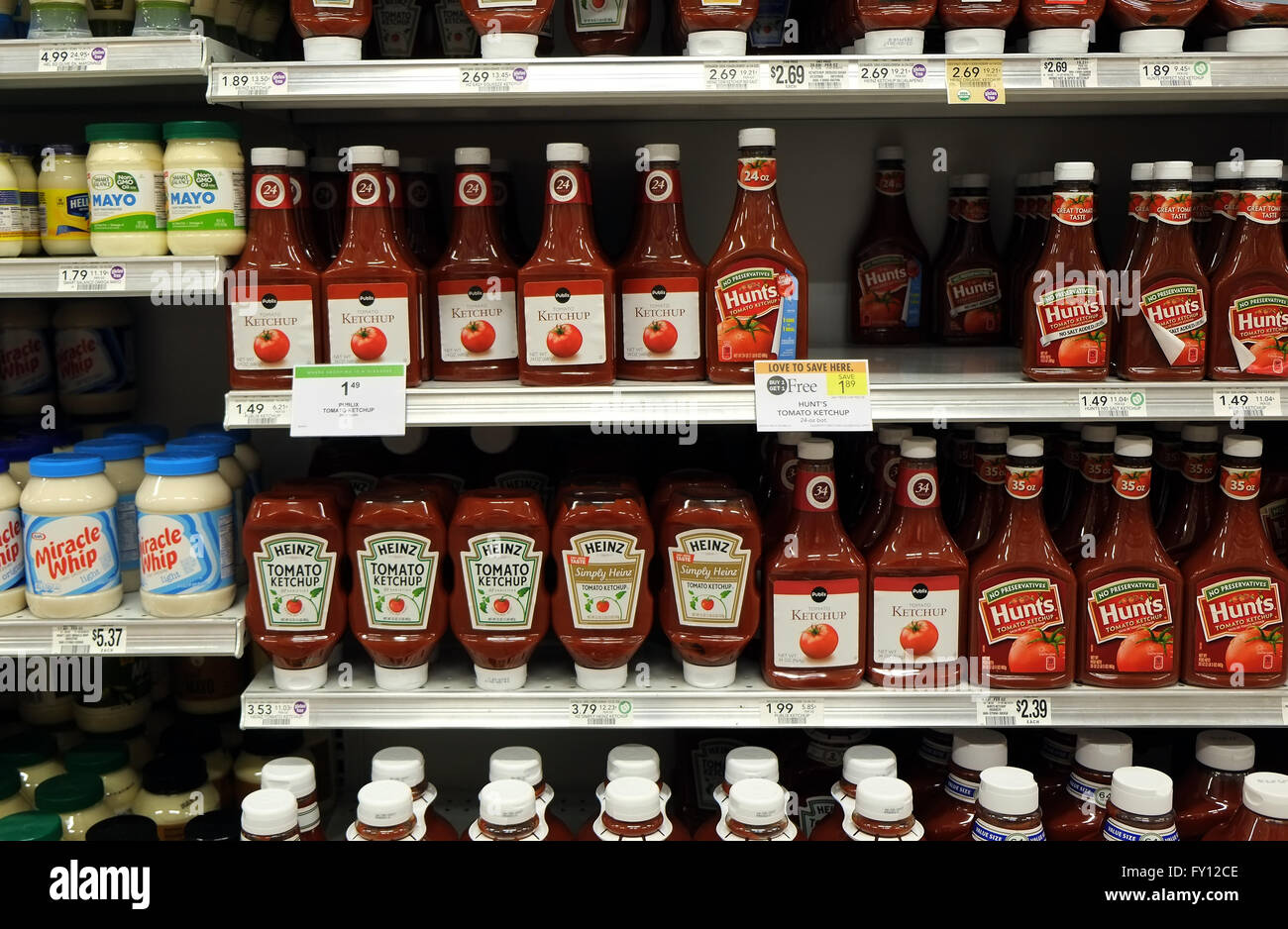 What aisle is ketchup in the grocery store?
