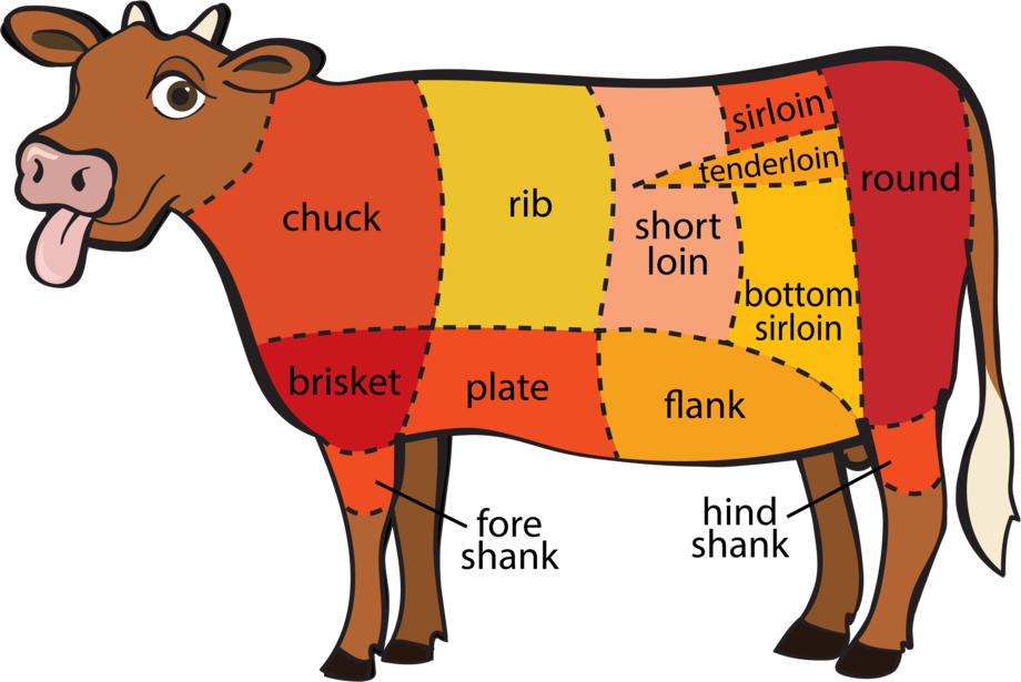 What animal part is steak?