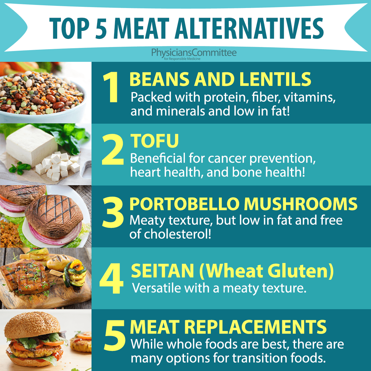 What are 2 meat alternatives?