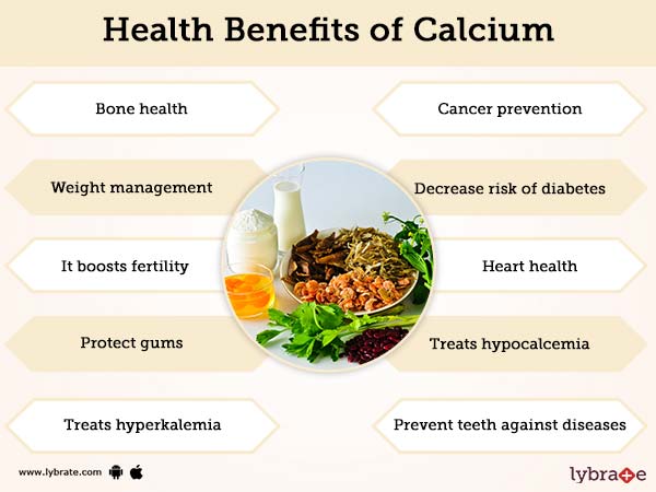 What are 3 benefits of calcium?