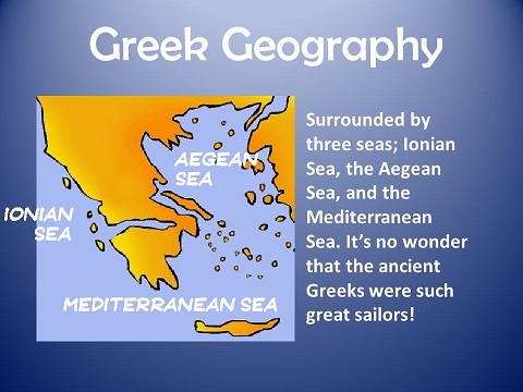 What are 3 geographical facts about ancient Greece?