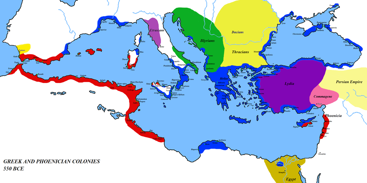 What are 3 Greek colonies?