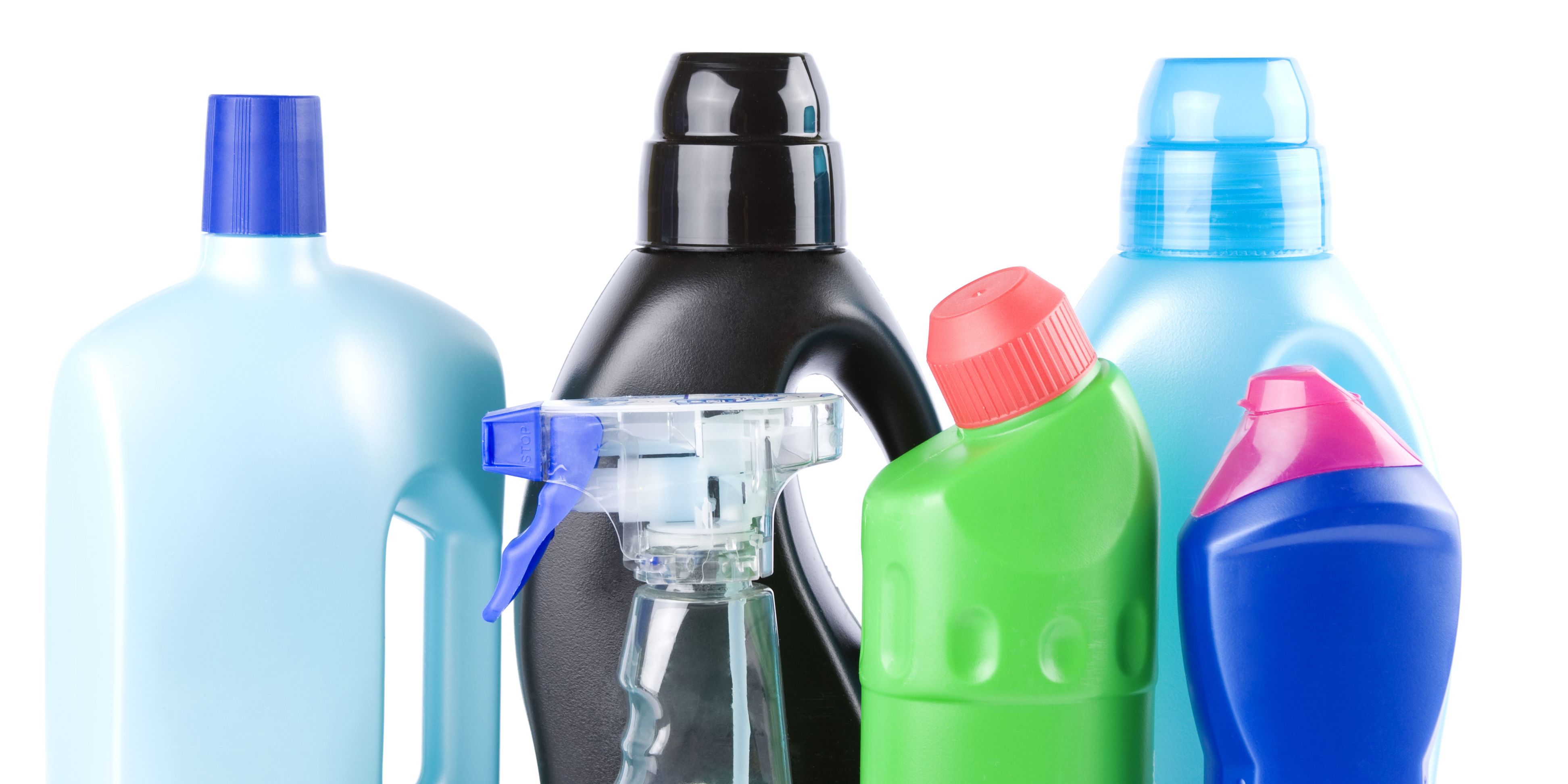 What are 3 of the many household cleaning supplies that are harmful to the environment?