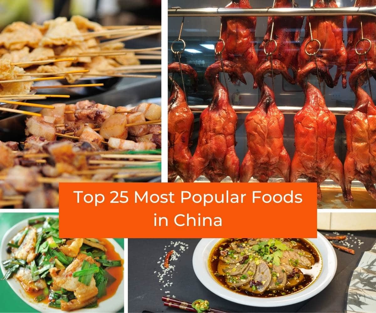 What are 3 popular foods in China?