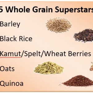 What are 5 examples of grains *?