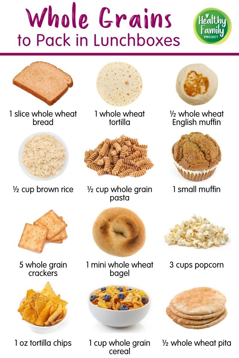 What are 5 grain foods?