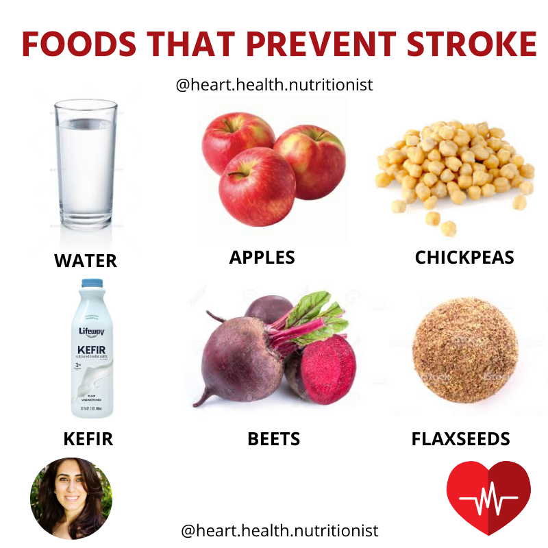 What are 6 foods that prevent stroke?