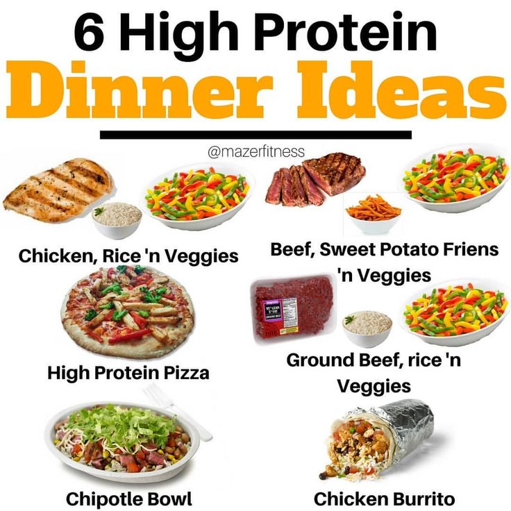 What are 6 high protein foods?