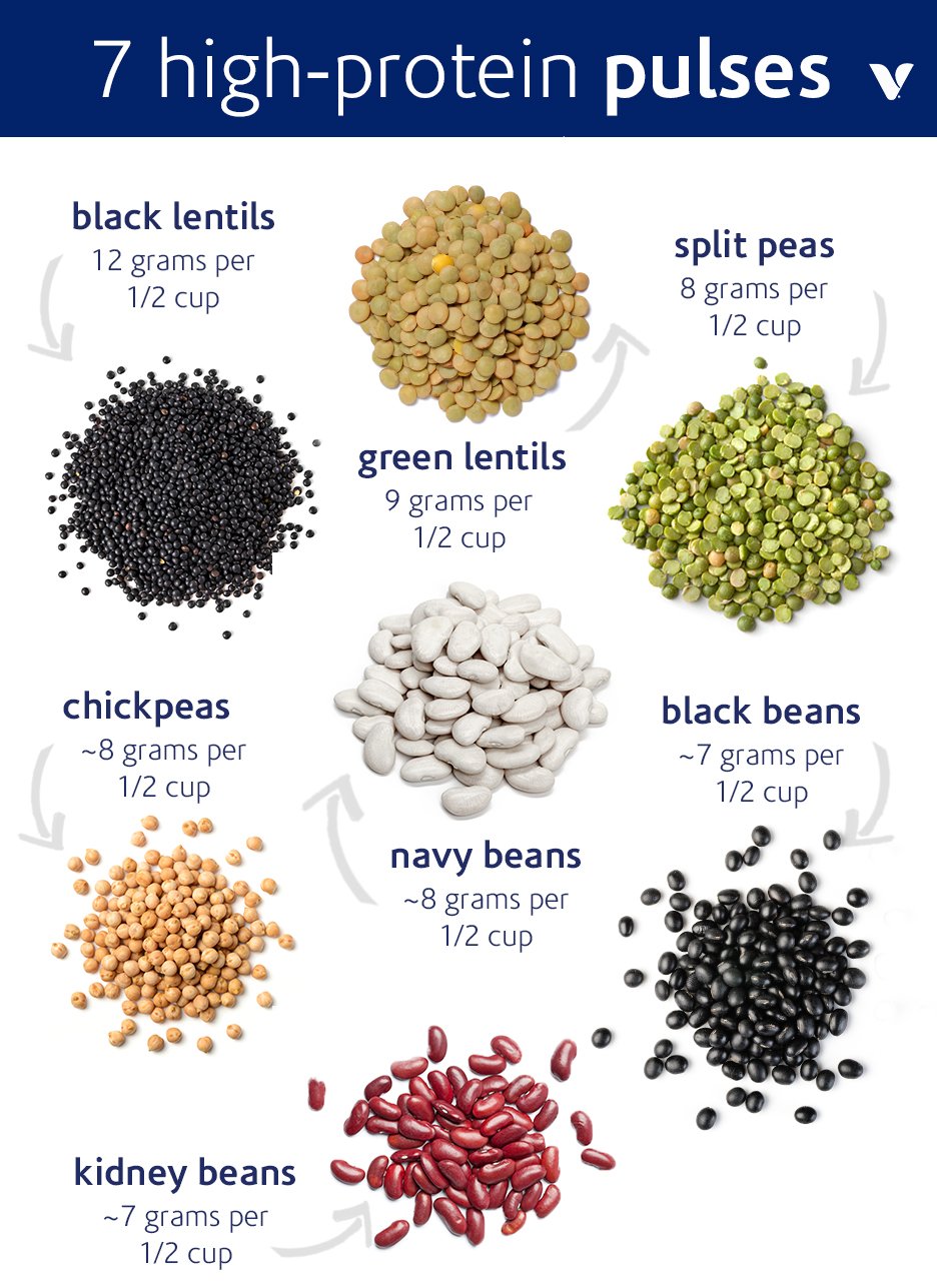 What are beans and lentils high in?