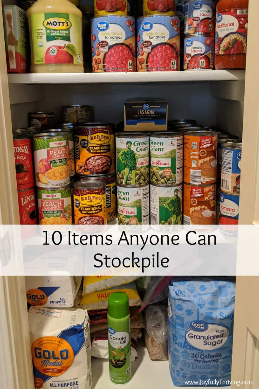What are best foods to stockpile?