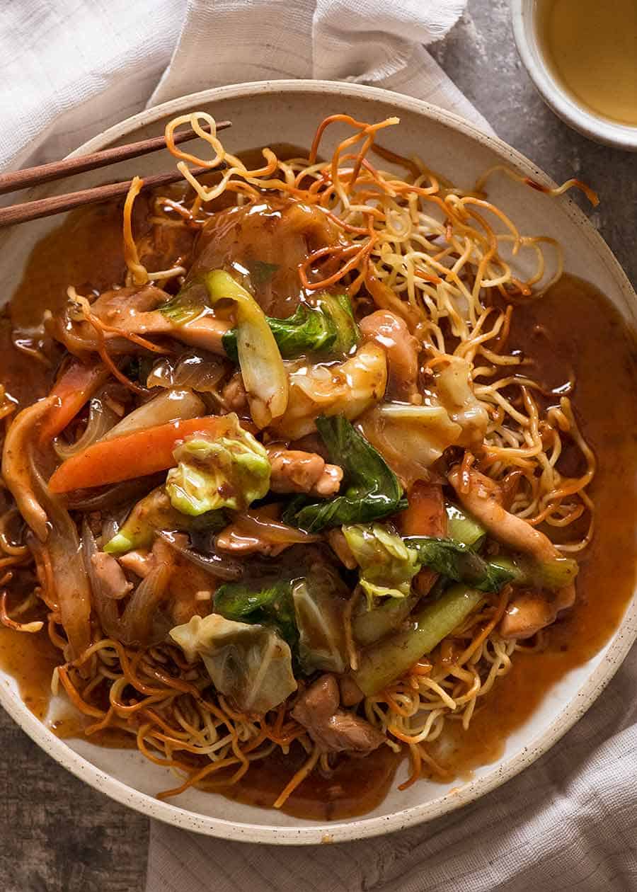 What are Chinese fried noodles called?
