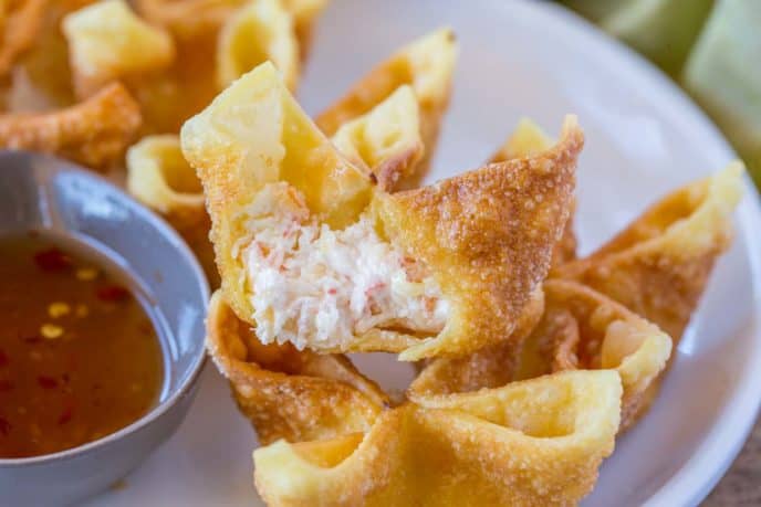 What are crab Rangoons made of?